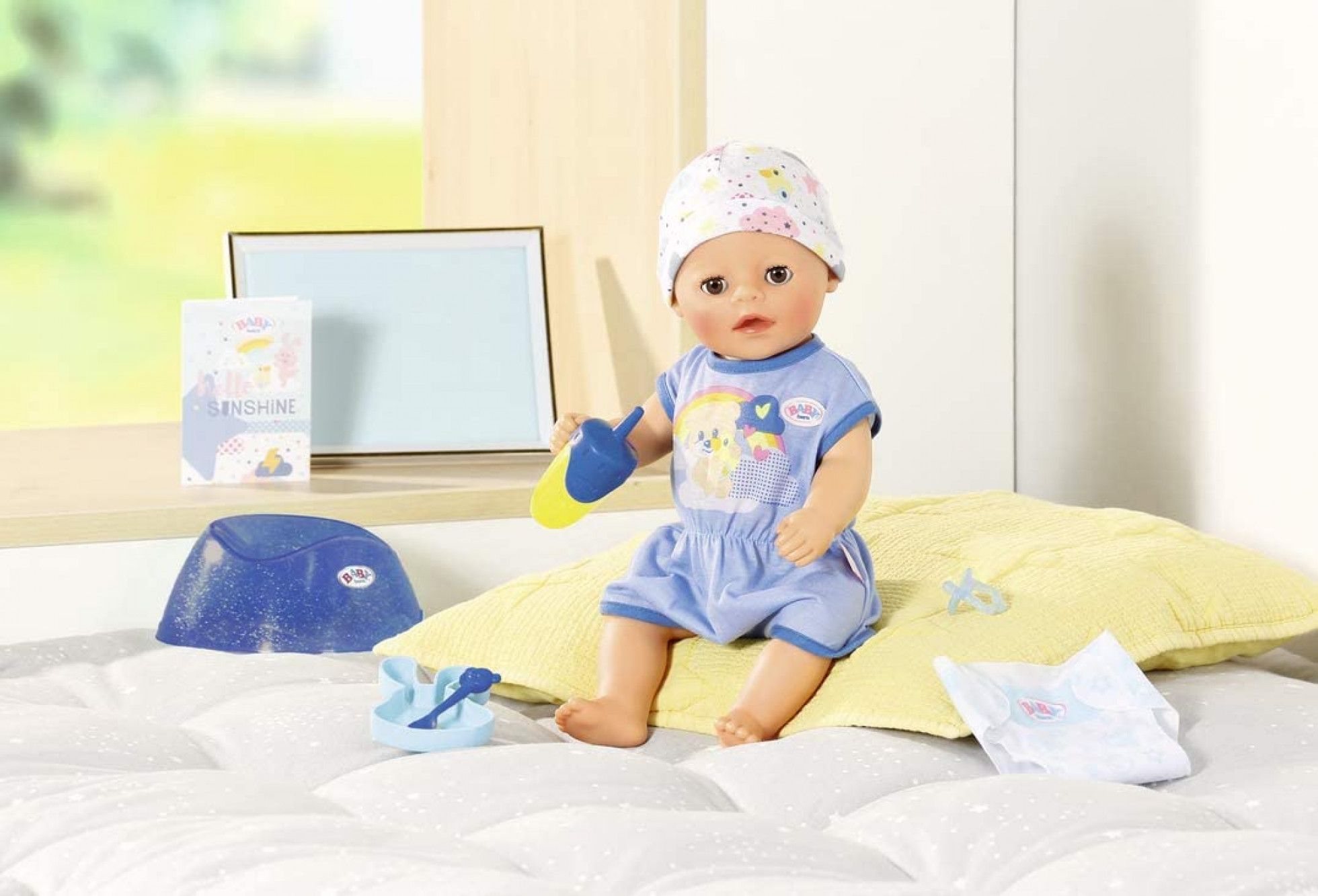 Bebelus Baiat Interactiv cu Corp Moale - BABY born
