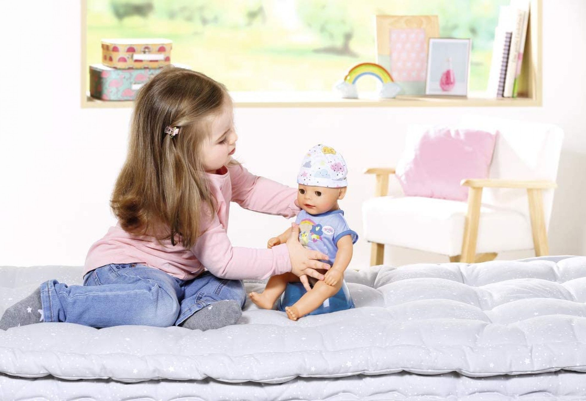 Bebelus Baiat Interactiv cu Corp Moale - BABY born
