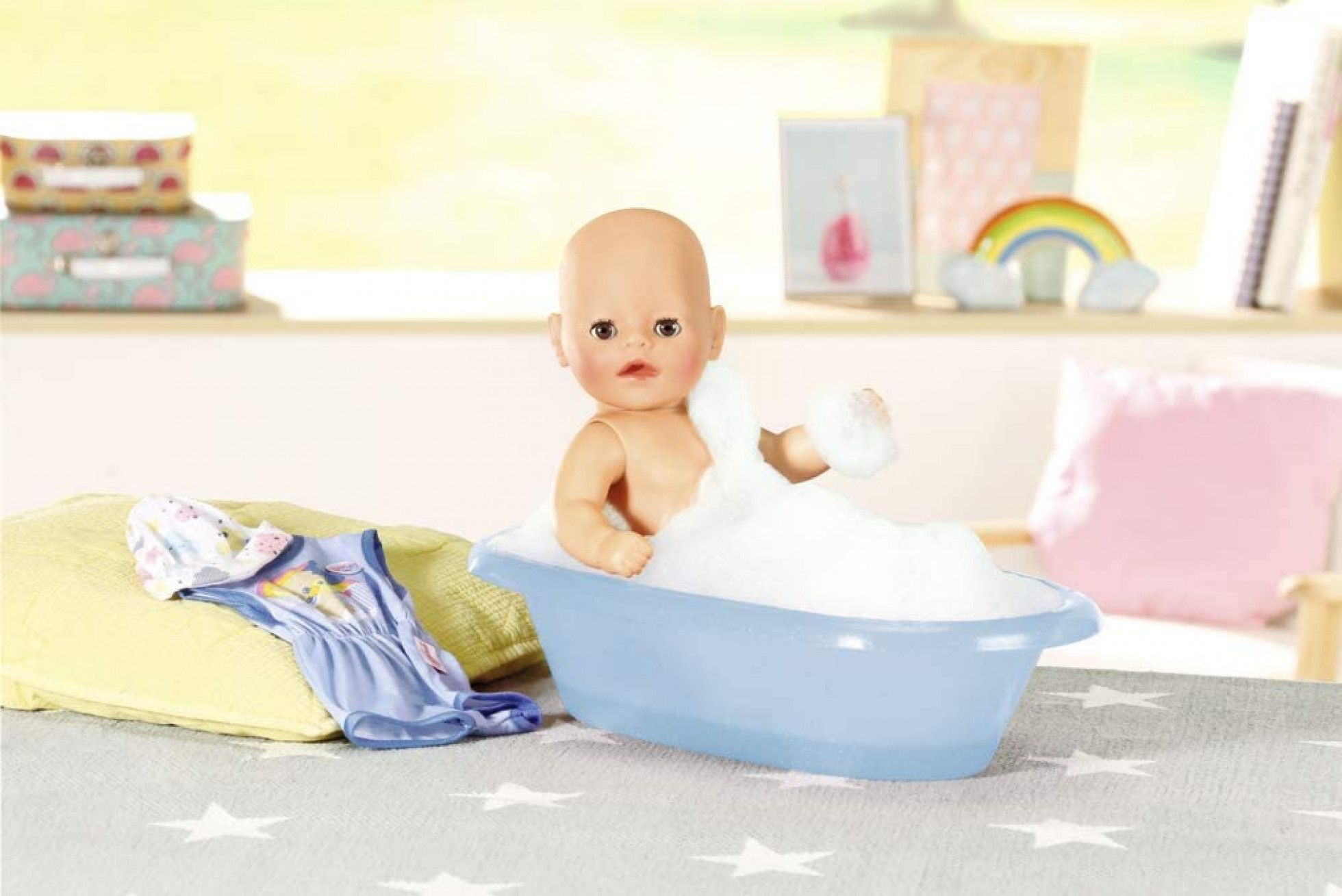 Bebelus Baiat Interactiv cu Corp Moale - BABY born
