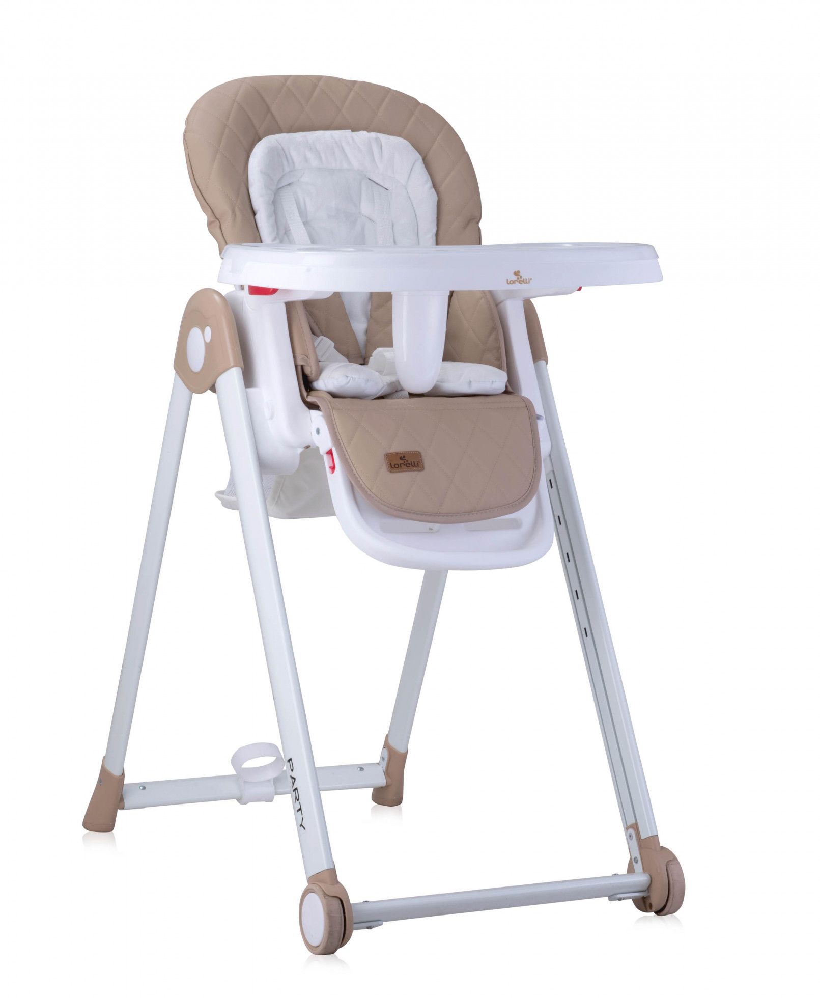 Scaun de masa Party Beige Leather - Lorelli